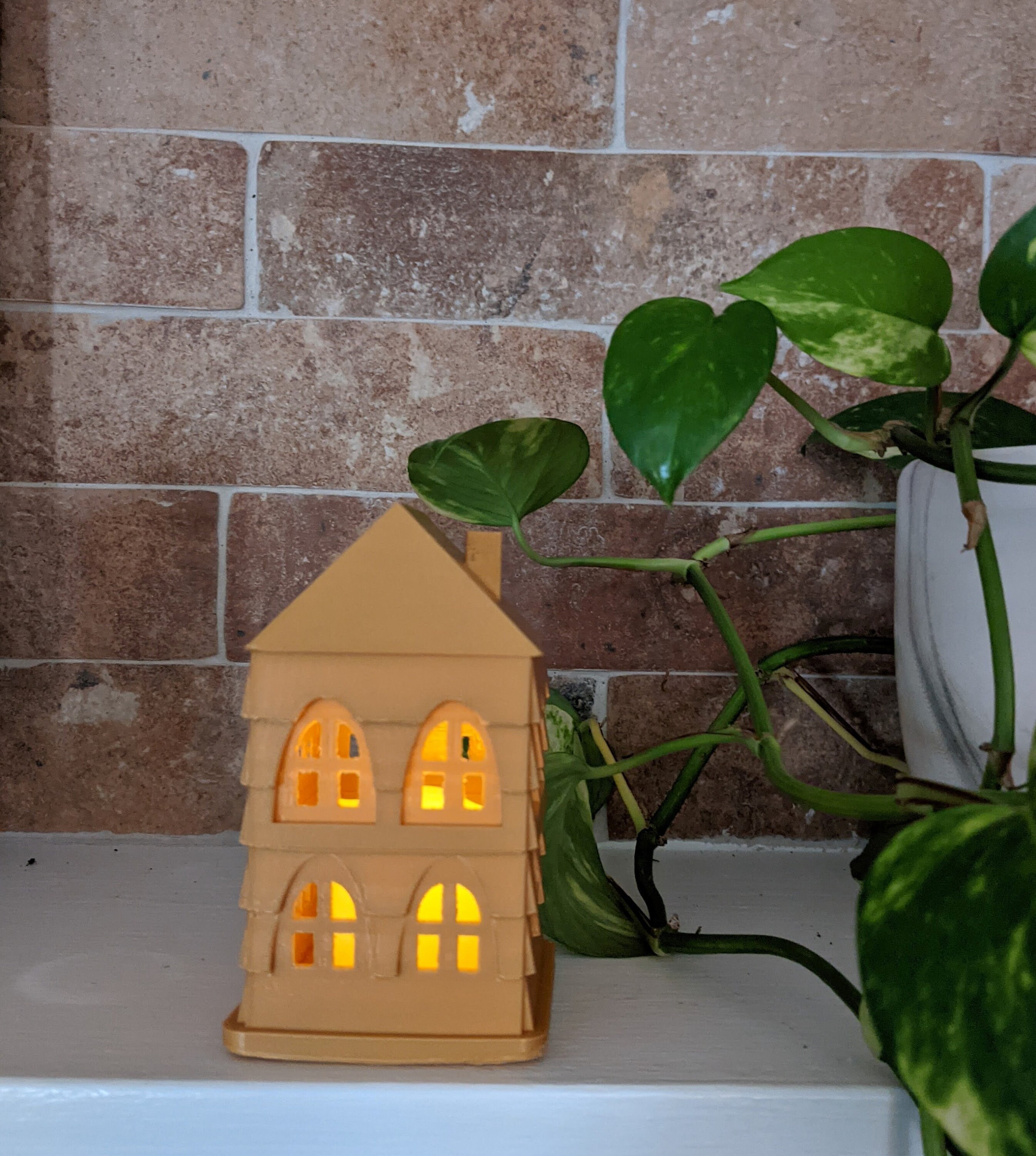 House Lantern Tea Light Lantern House Lamp | Etsy