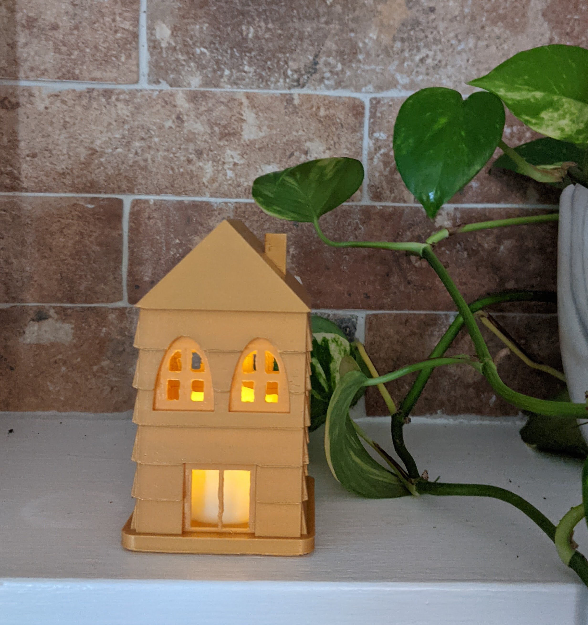 House Lantern Tea Light Lantern House Lamp | Etsy