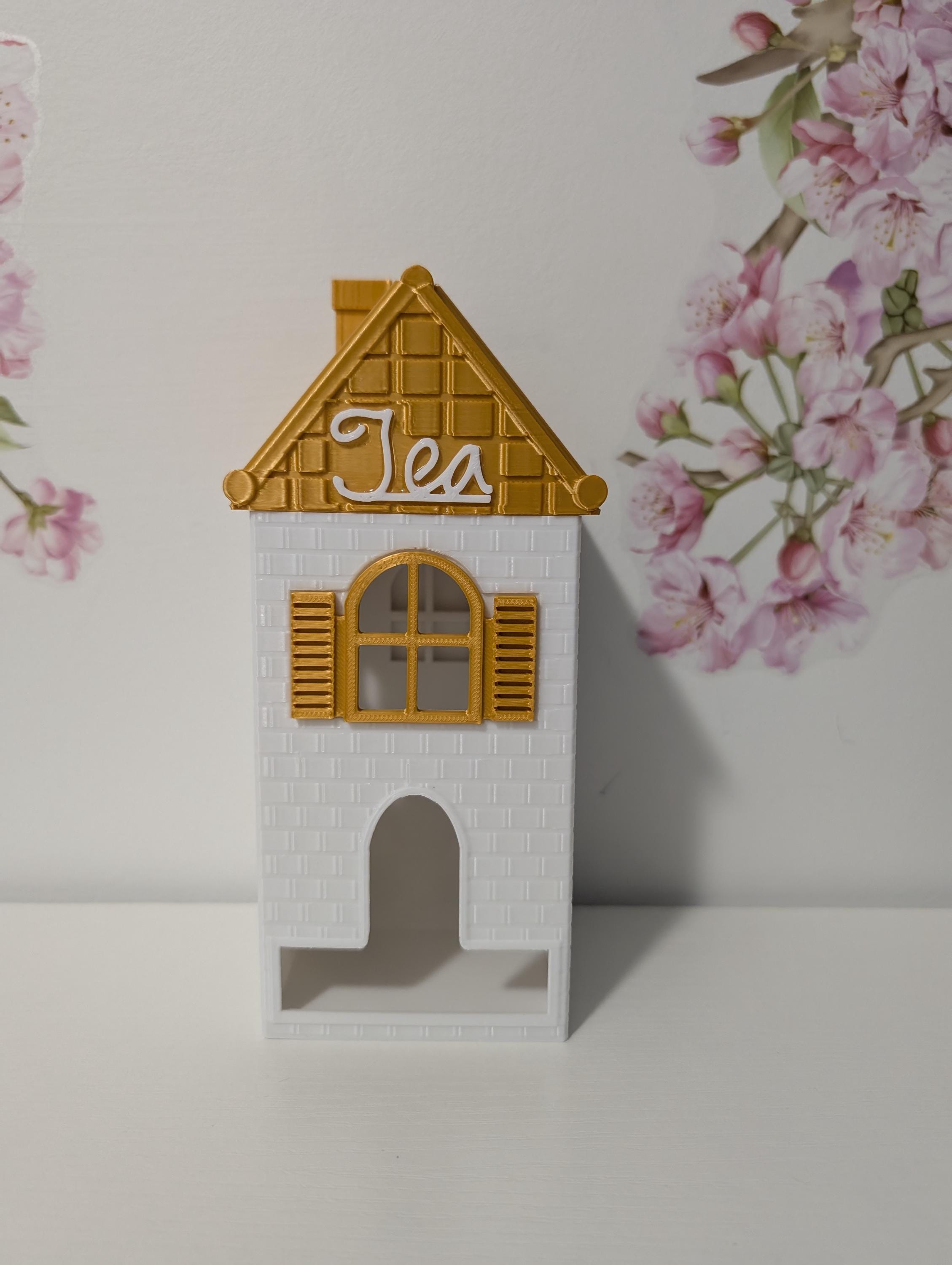 3D Printed Tea Bag Holder, Tea House Organizer, Cute Kitchen Decor, Tea ...