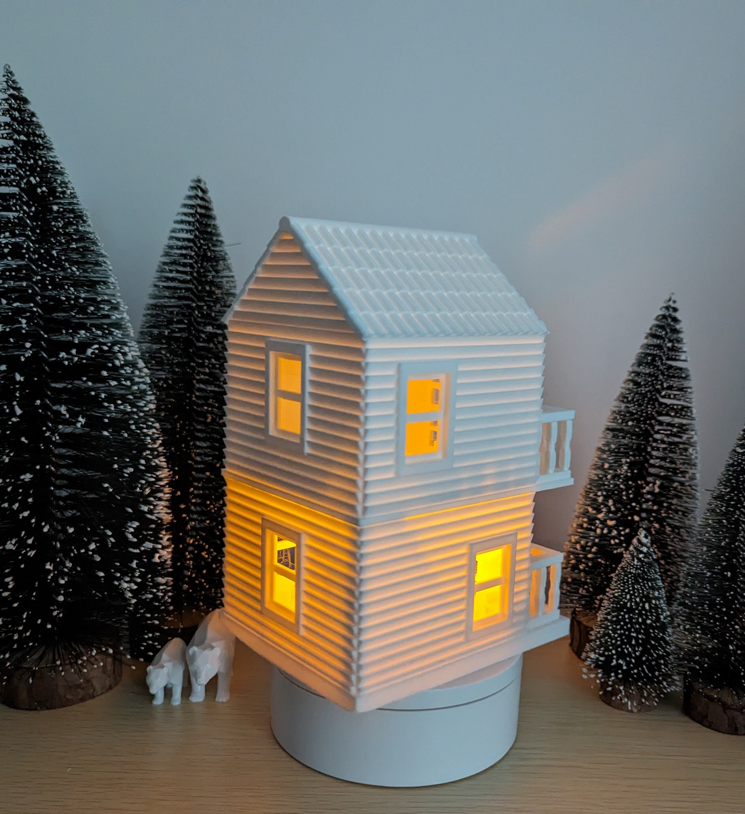 Cabin Lantern, House Light Lamp, Model House - Etsy
