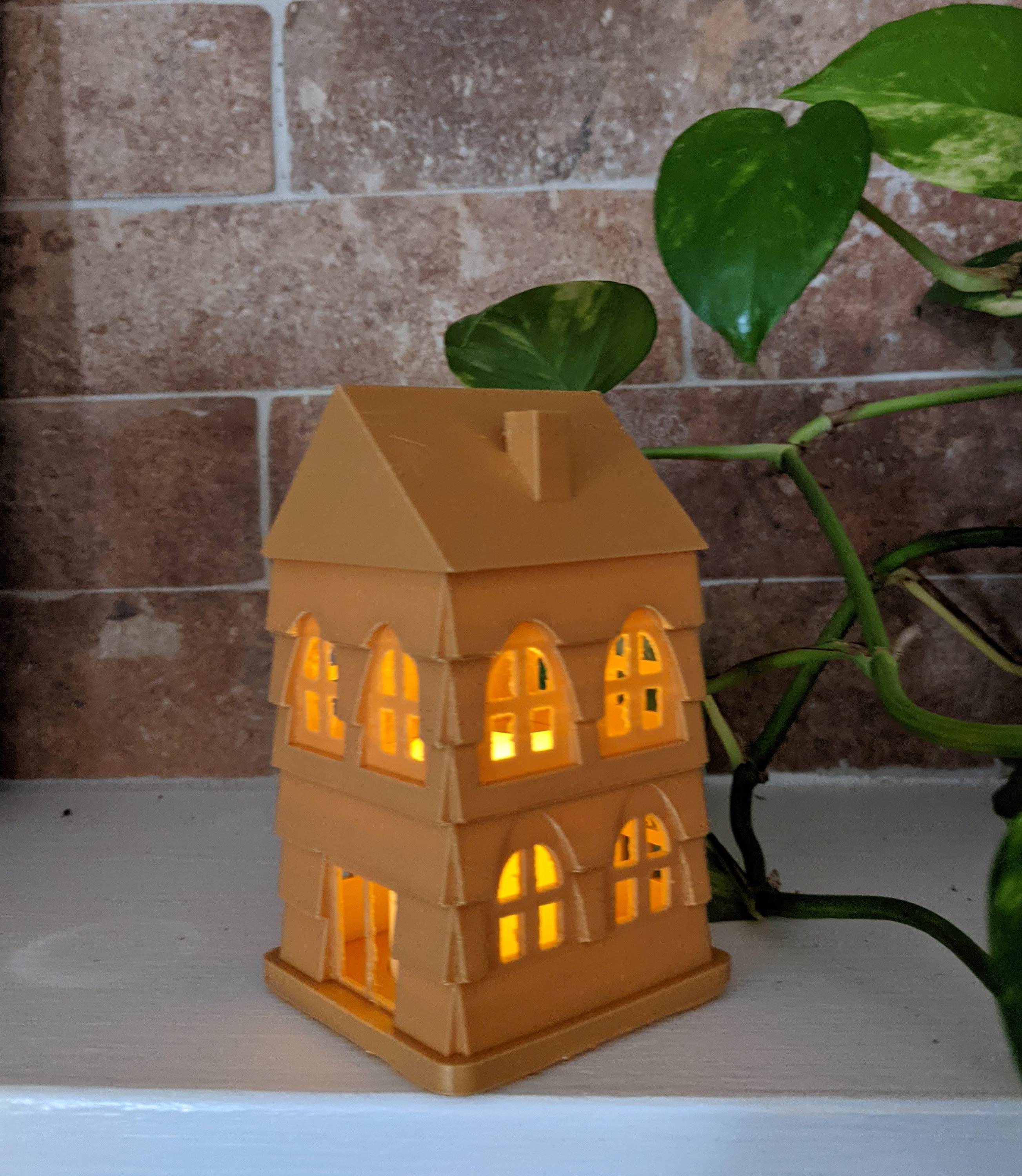 House Lantern Tea Light Lantern House Lamp | Etsy