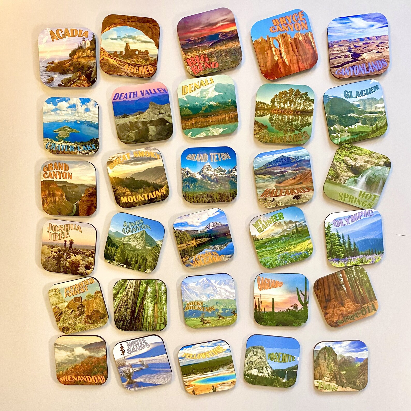 National Park Magnet Set 30 Parks to Choose From - Etsy
