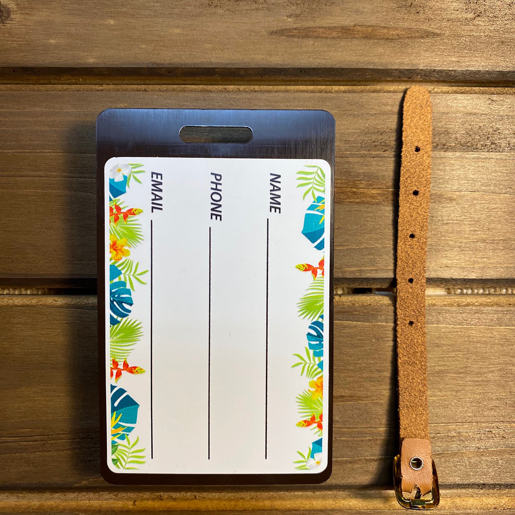 Engraved Tiki Luggage Tag 4 X 2.5 - Etsy