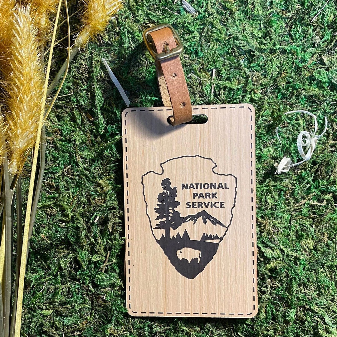 Engraved National Park Service Logo Rectangle Luggage Tag - Etsy
