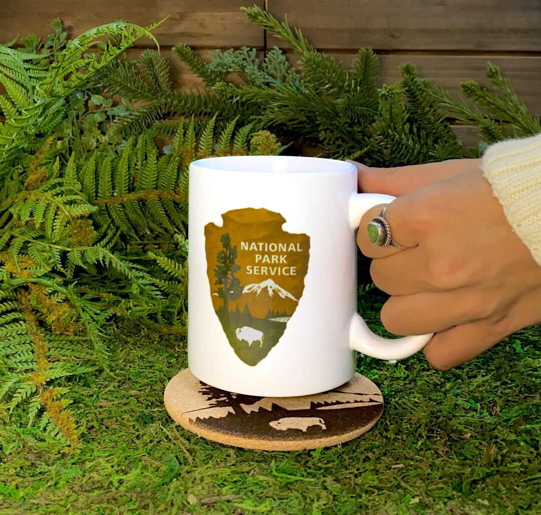 National Park Service Coffee Mug & Coaster Set - Etsy