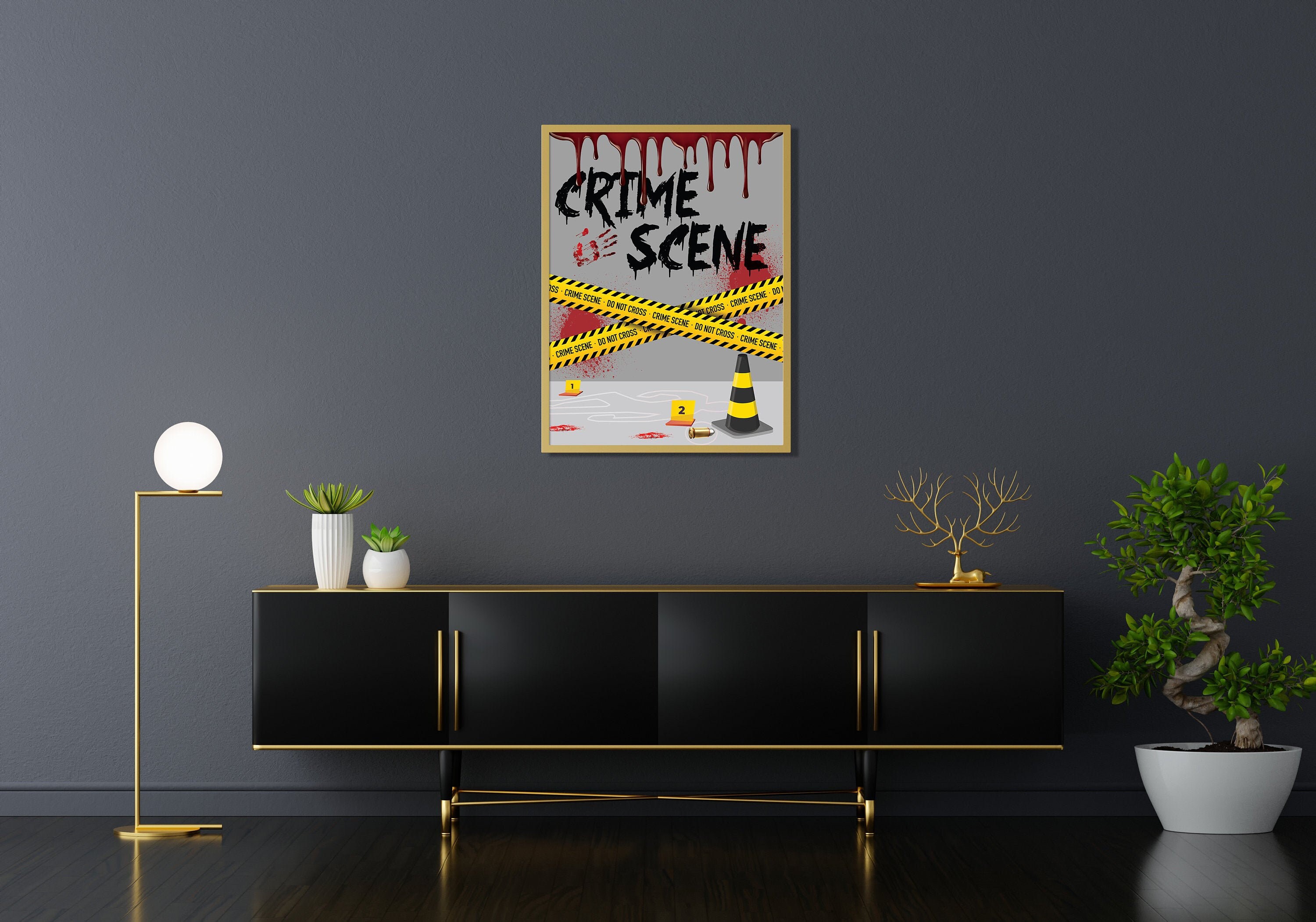 Crime Scene Printable Wall Art Instant Digital Download - Etsy