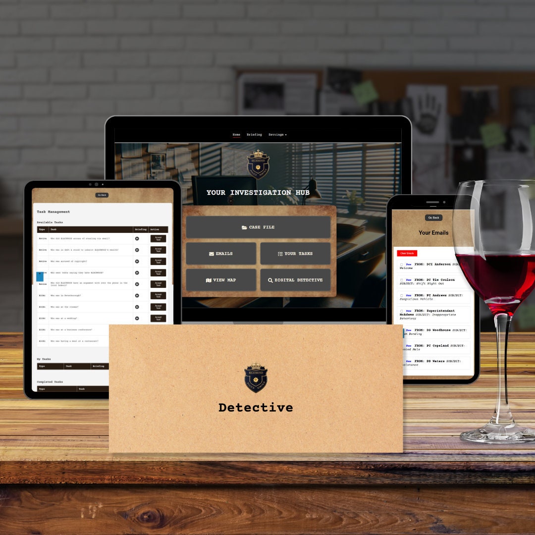 Personalised Detective Letter Murder Mystery Realistic Cold Case File ...