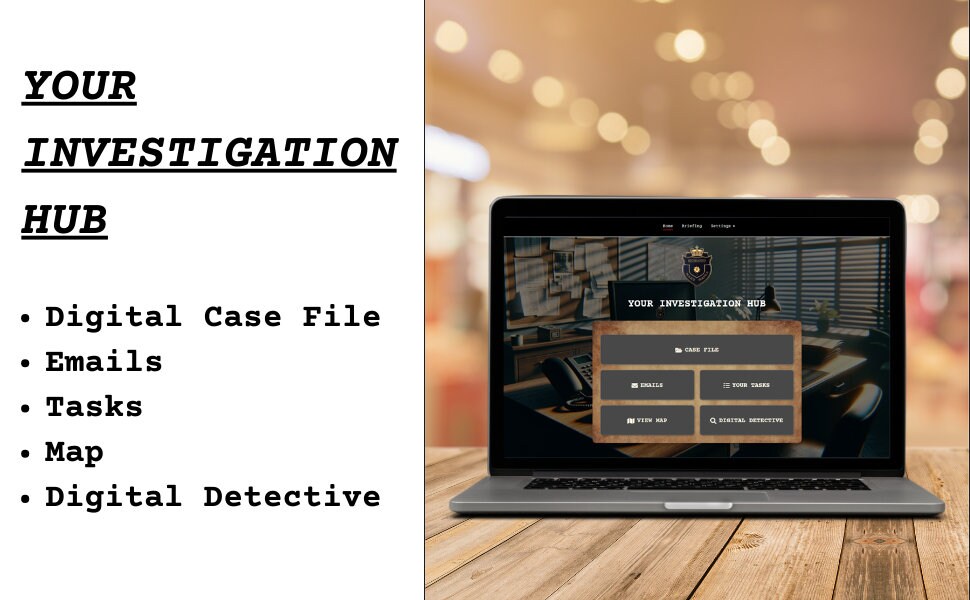 Personalised Murder Mystery Case File the Author Interactive Detective ...