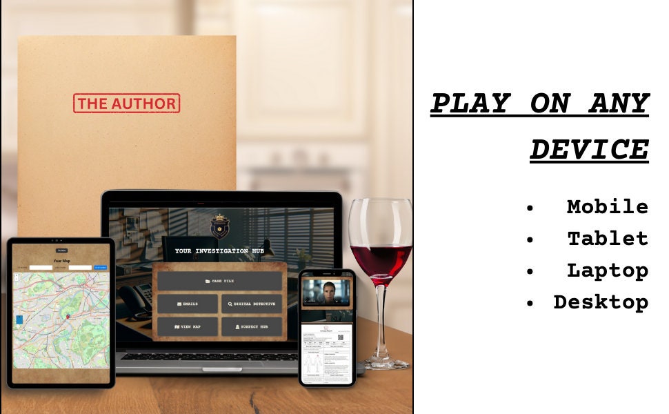 Personalised Murder Mystery Case File the Author Interactive Detective ...
