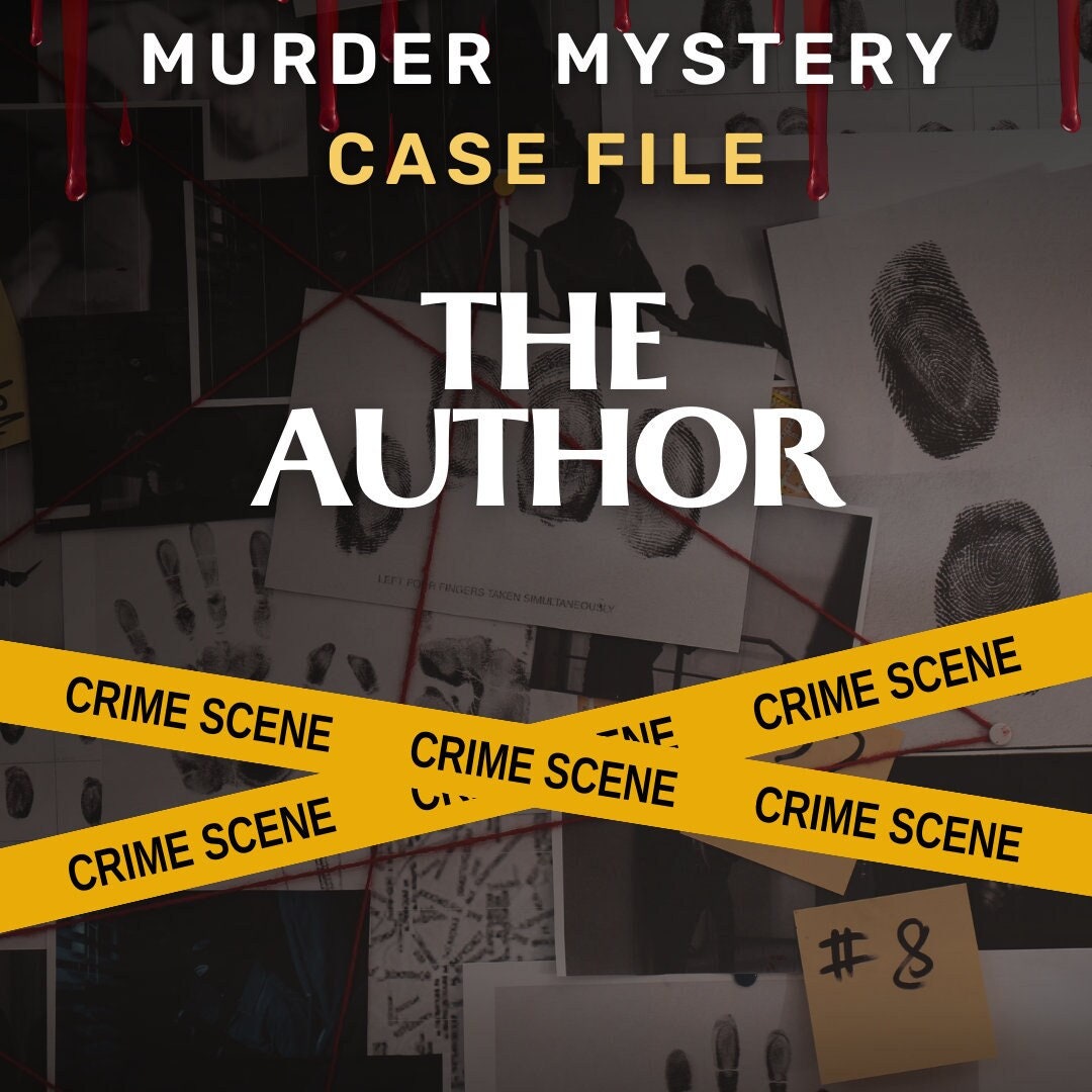Personalised Murder Mystery Case File the Author Interactive Detective ...