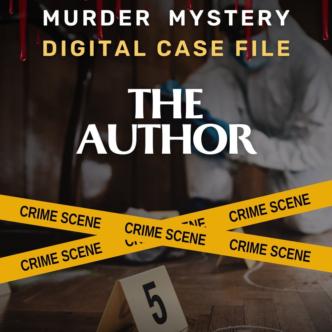 Digital Murder Mystery the Author Case File Printable at Home ...