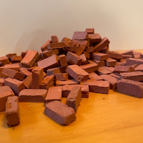50 1:12th Scale Victorian Red REAL BRICK Miniature Bricks for - Etsy