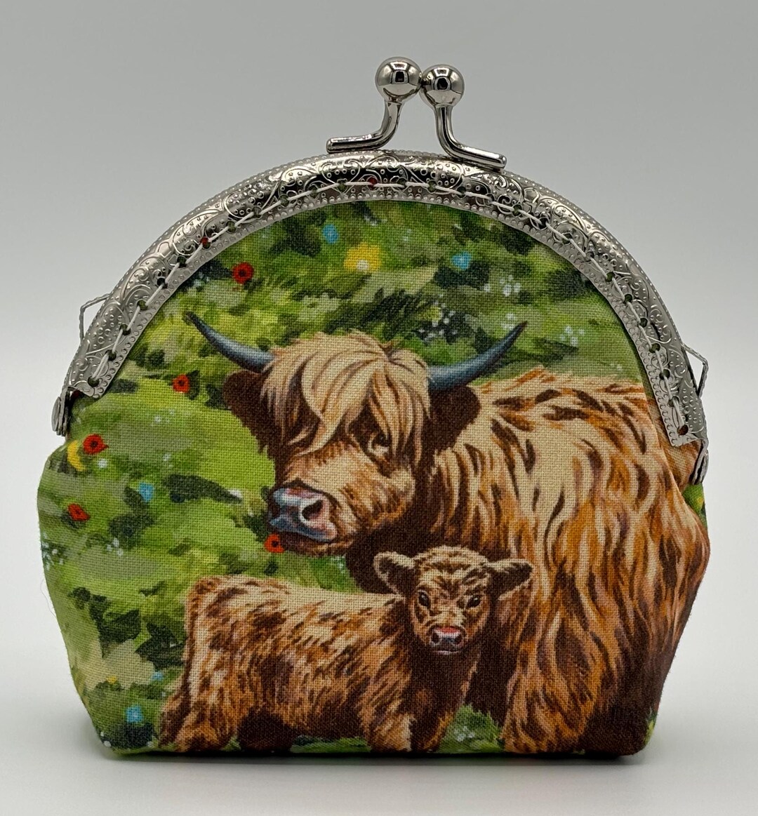 Highland Cow Kiss Clasp Coin Purse - Etsy