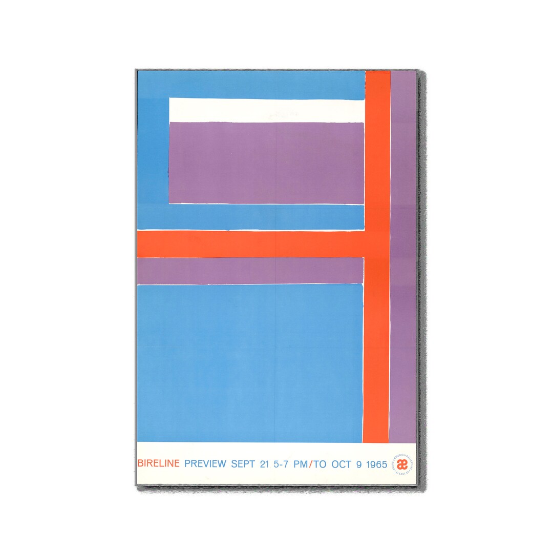 George Bireline 1965 Art Poster Exhibition Poster Abstract Art Modern ...