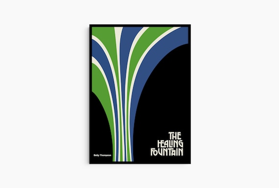 Vintage Book Cover Illustration Art Poster Print Abstract - Etsy