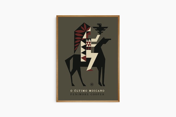 Vintage Book Cover Illustration Art Poster Print Abstract - Etsy