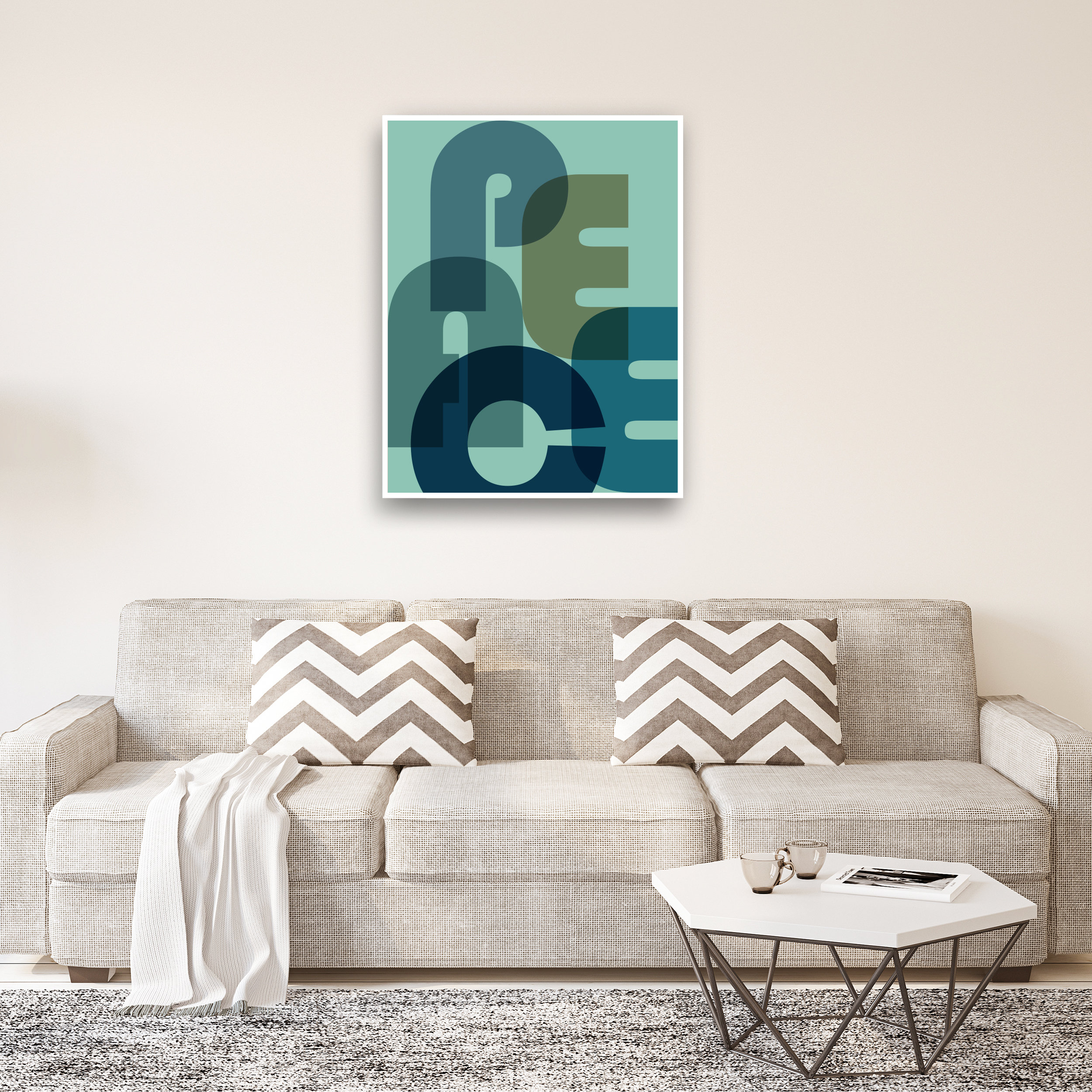 PRINTABLE 'PEACE' Poster Typography Lettering Print, Printable Wall Art ...