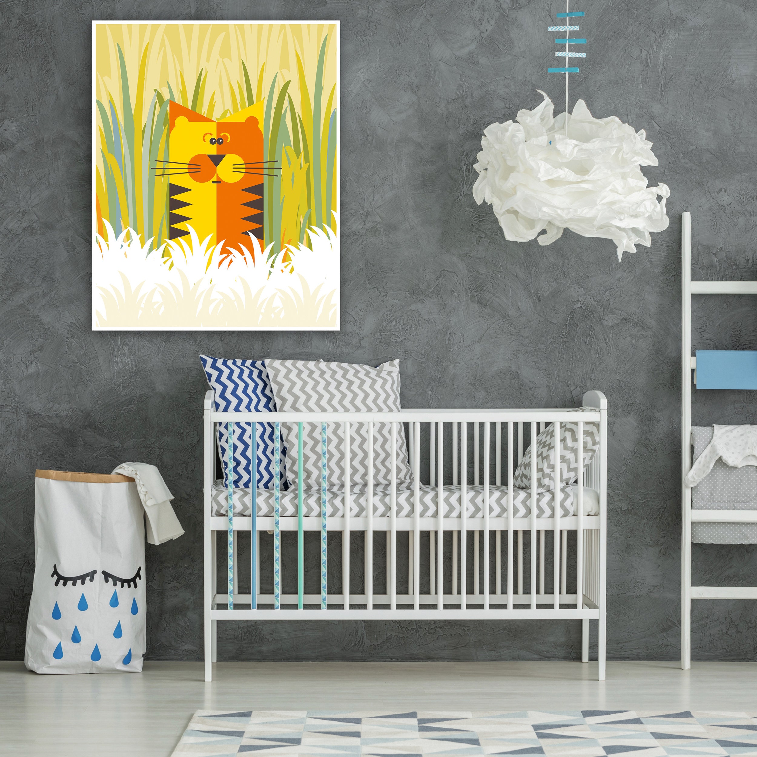 PRINTABLE Kids Nursery Art, Printable Tiger, Kids Tiger Print, Tiger ...