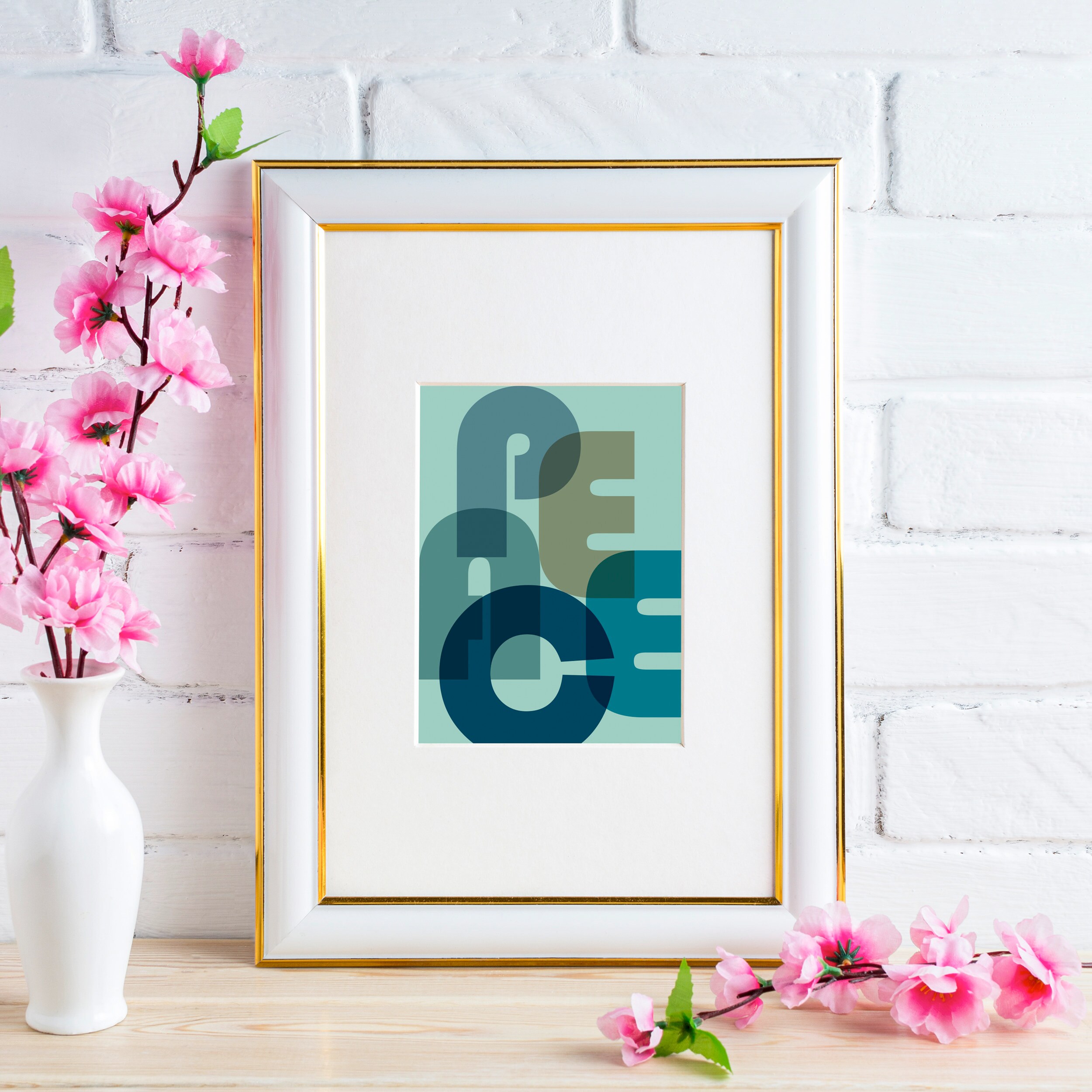 PRINTABLE 'PEACE' Poster Typography Lettering Print, Printable Wall Art ...