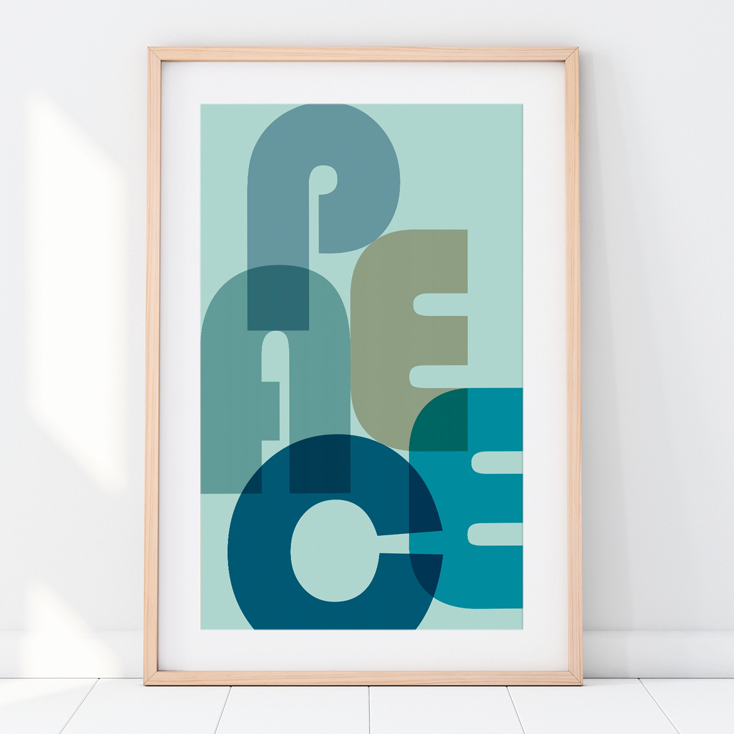 PRINTABLE 'PEACE' Poster Typography Lettering Print, Printable Wall Art ...