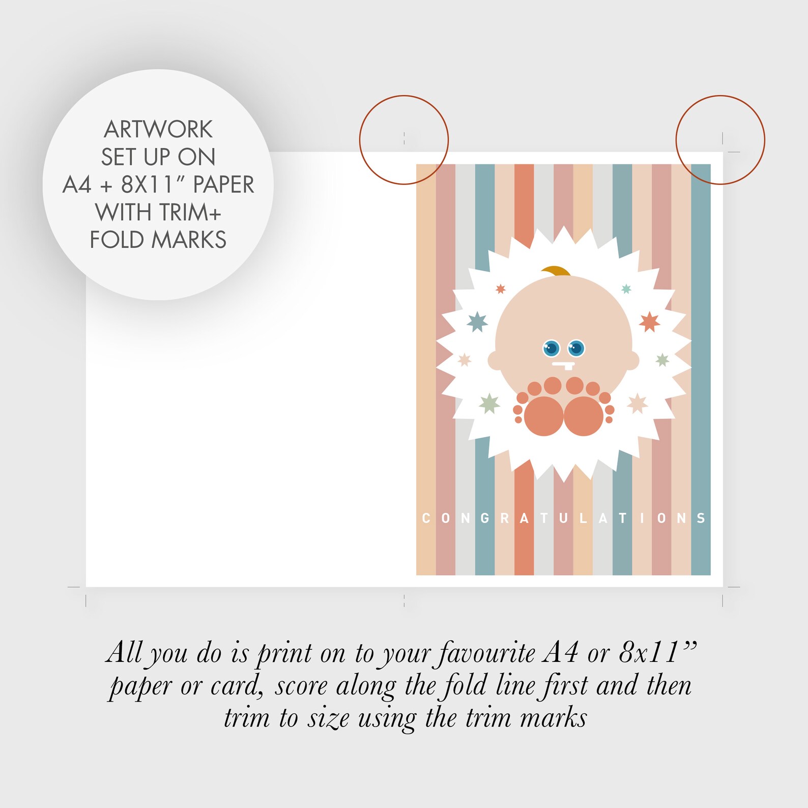 PRINTABLE Welcome Baby Card, New Baby Card, Baby Girl, Baby Boy ...