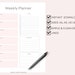 Weekly Planner Template A4 A5 Letter Printable Instant Download - Etsy
