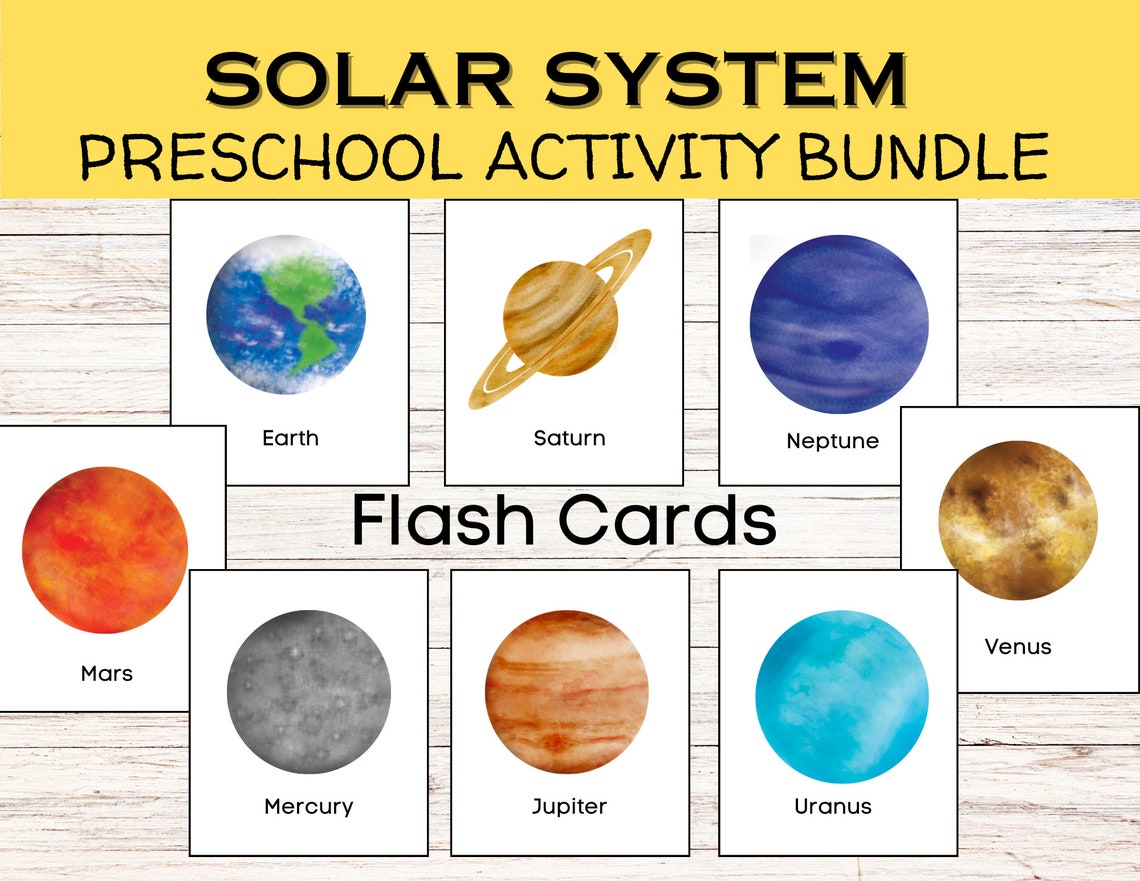 SOLAR SYSTEM Learning Kit Preschool/kindergarten 16 Pages 6 Activities ...