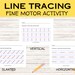 LINE TRACING Fine Motor Writing Activity Preschool/kindergarten ...