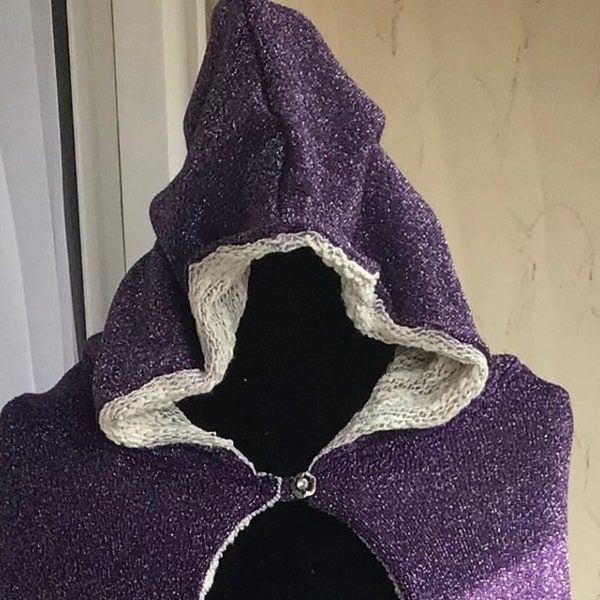 Green Hooded Half-circle Cloak With Button Closure - Etsy