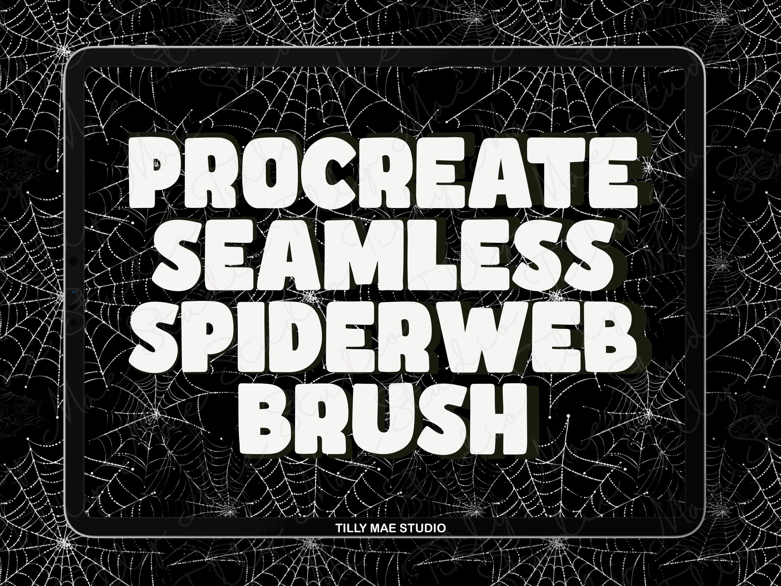 Procreate Halloween Brushes | Seamless Bat, Ghost, Spiderweb & Pumpkin ...