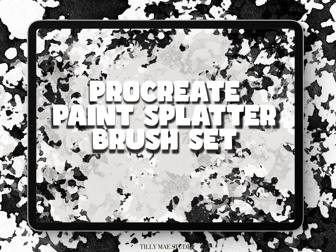 Procreate Paint Splatter Brush Set Procreate Color Change and Basic Paint Brushes Procreate ...