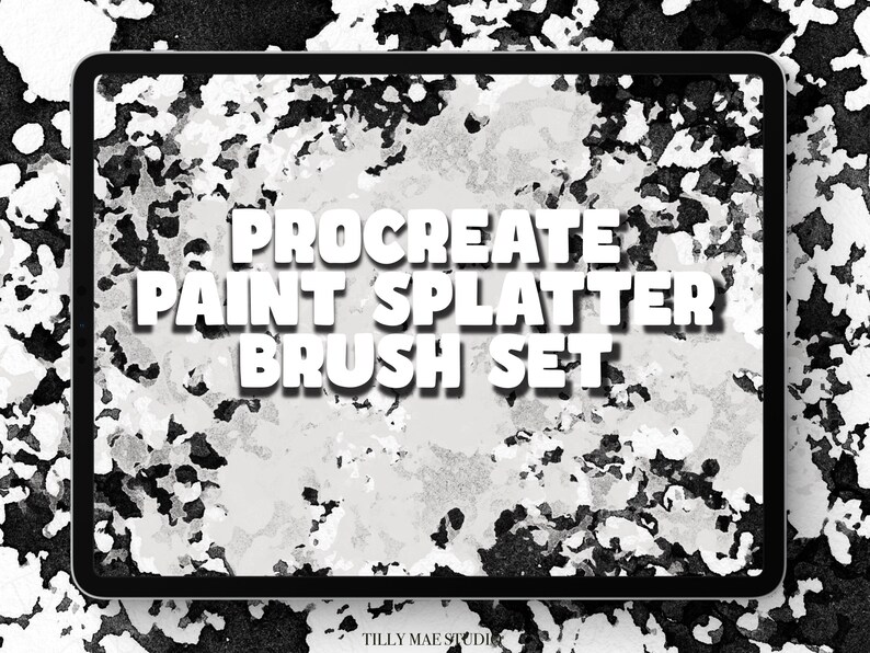 Procreate Paint Splatter Brush Set Procreate Color Change and Basic Paint Brushes Procreate ...