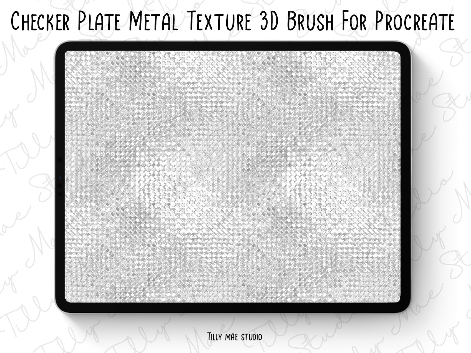 Metallic Texture Procreate Brushes: Foil, Tinsel, Metal (digital ...
