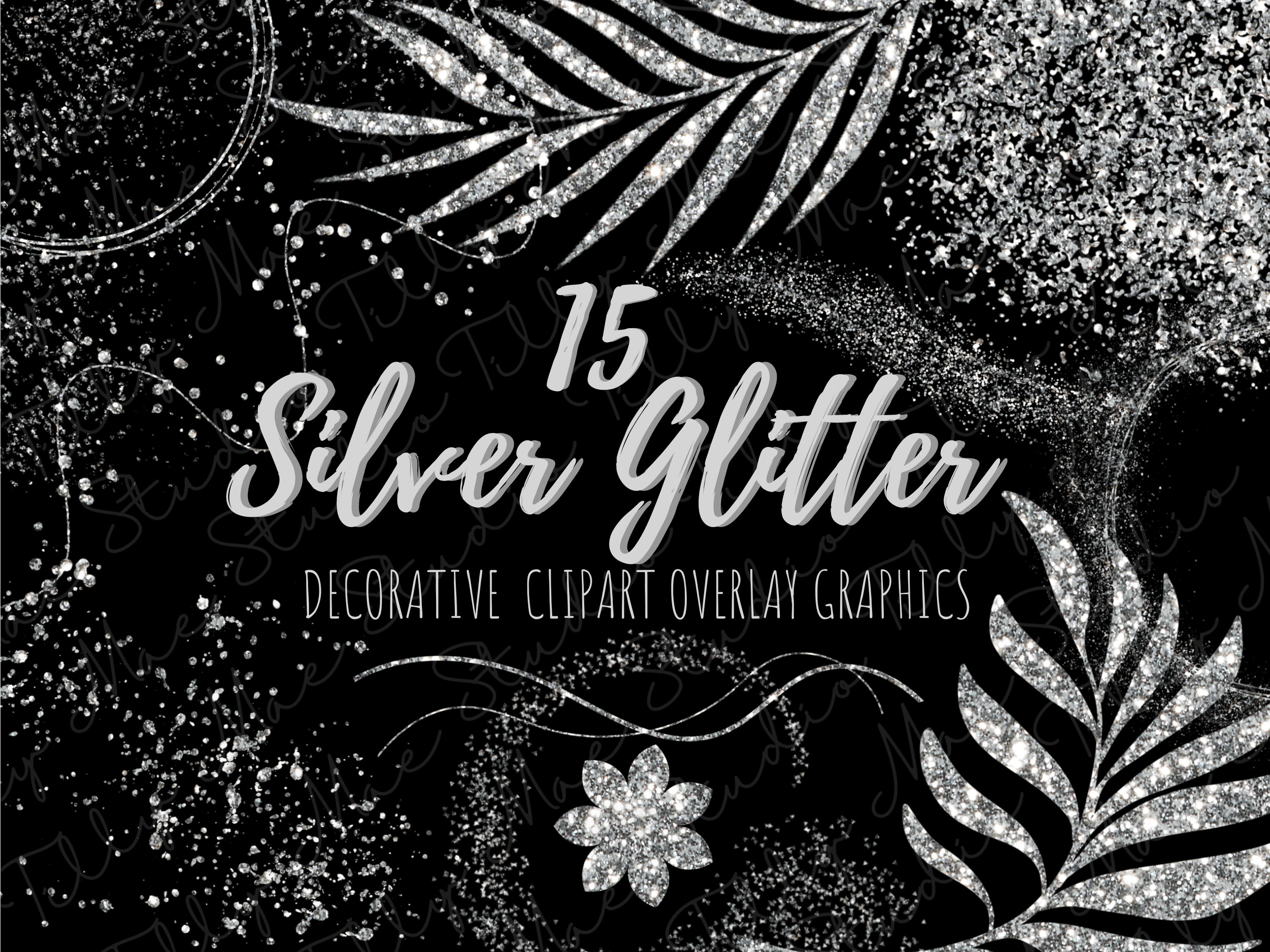 Silver Sparkle Clip Art