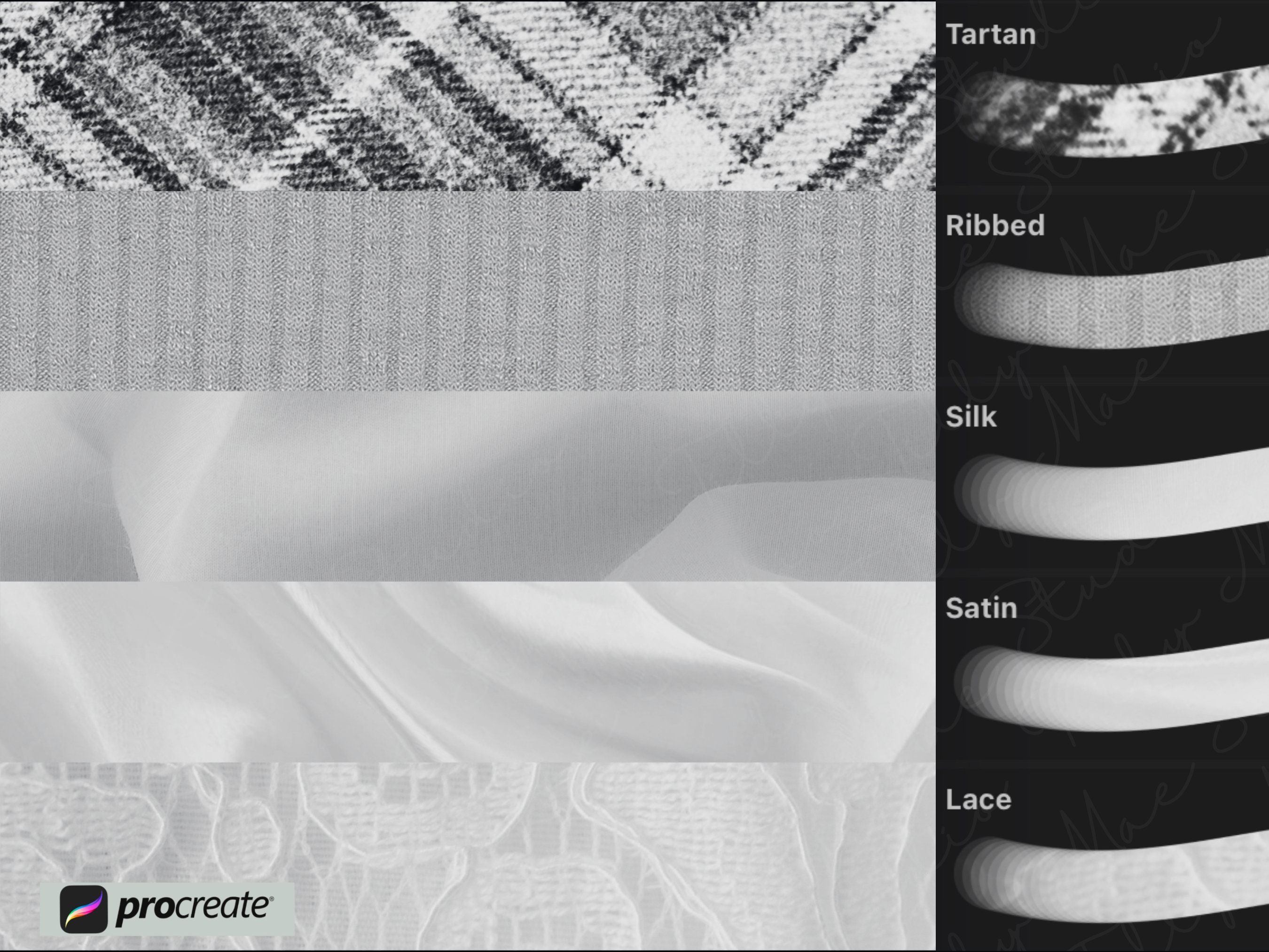 Fabric Texture Procreate Brushes Textured Procreate Brush - Etsy