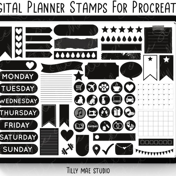 Planner Stamps - Etsy