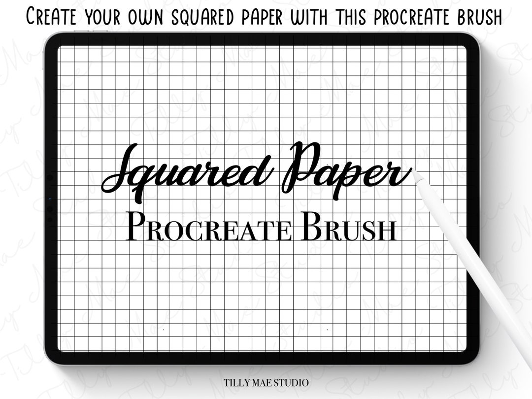 Squared Paper Procreate Brush Procreate Teacher Mathematics Brush ...
