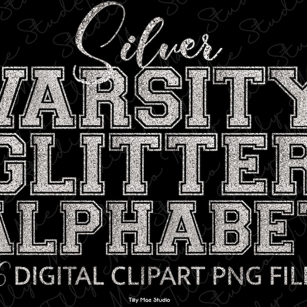 Glitter Letters - Etsy