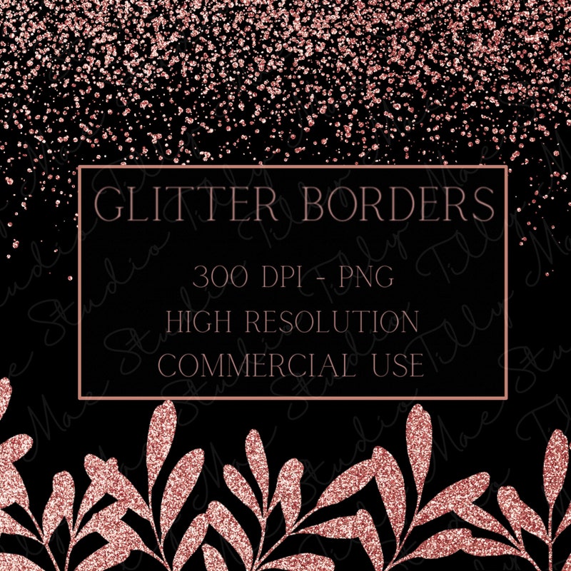 Rose Gold Glitter - Etsy