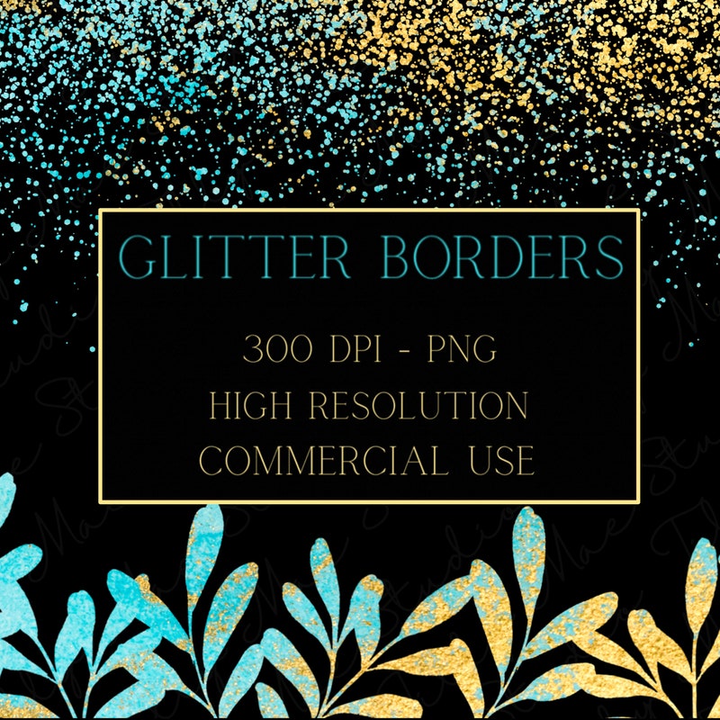 Turquoise Border - Etsy