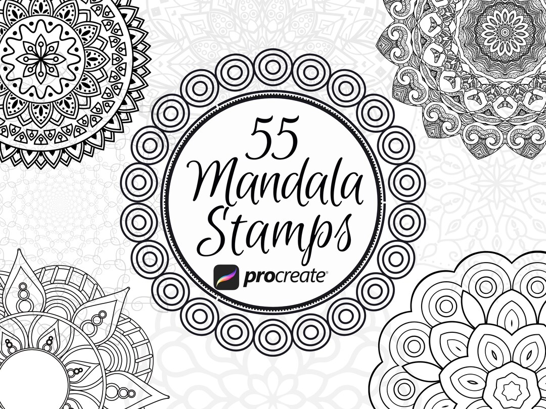 Procreate Mandala Stamps Procreate Mandala Stencil Procreate Tattoo ...