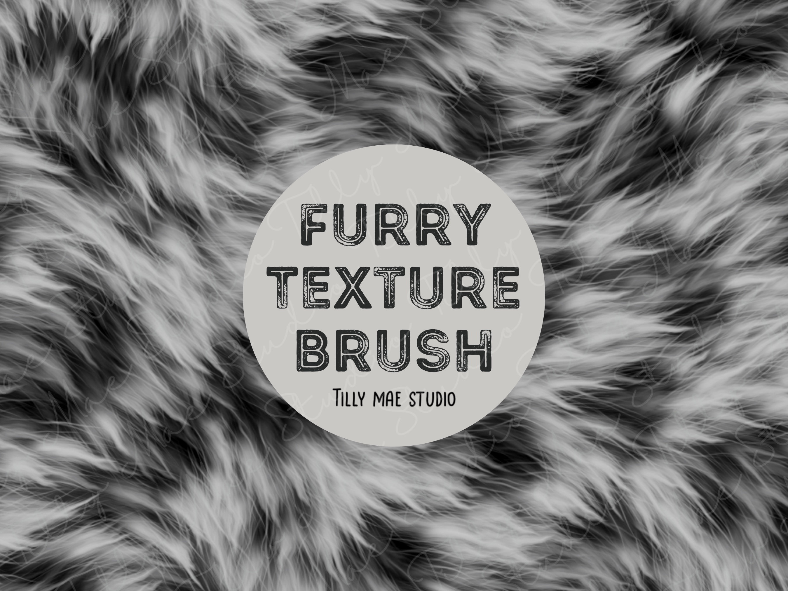 Procreate Brush Furry Fur Procreate Brush Procreate Hair Brushes ...