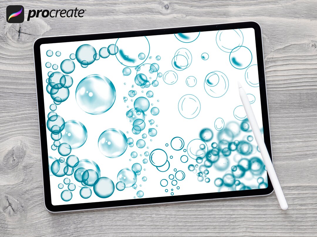 Procreate Bubble Stamps Procreate Water Bubble Stamp Brushes - Etsy