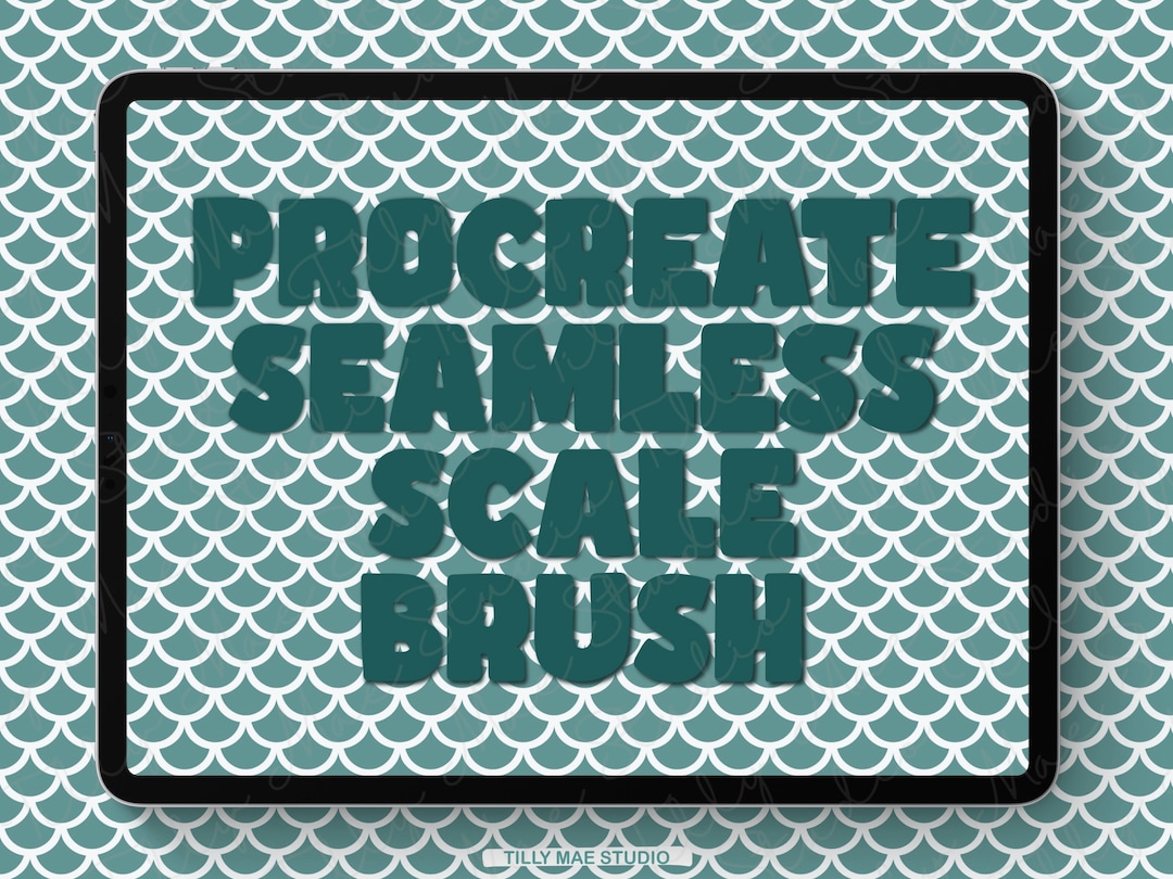 Procreate Seamless Scale Brush, Scales Procreate, Seamless Procreate ...