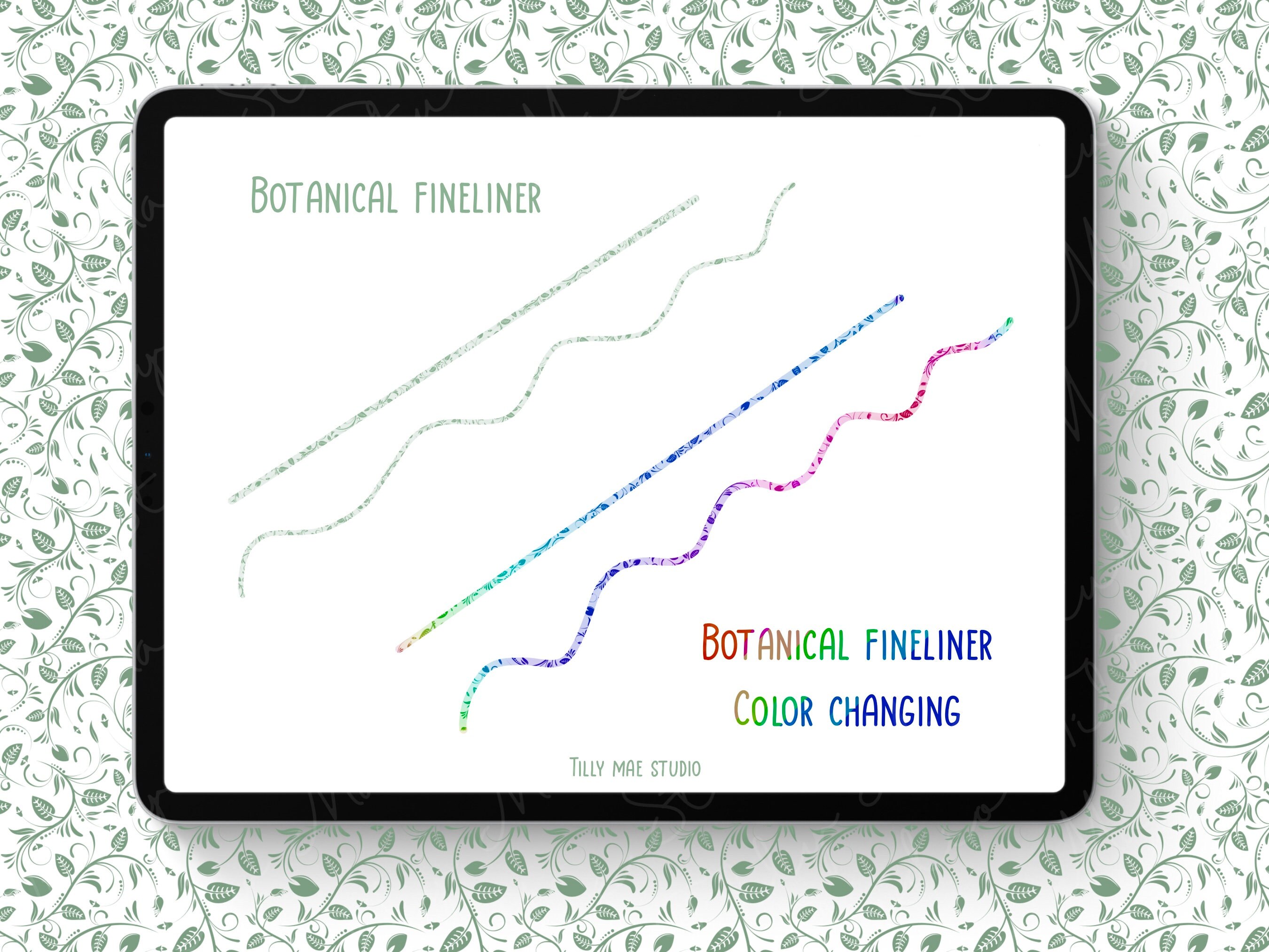 Botanical Procreate Brushes for Procreate App Brush Set - Etsy