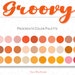 Groovy Procreate Color Palette Procreate Swatches Retro Colour Palette ...