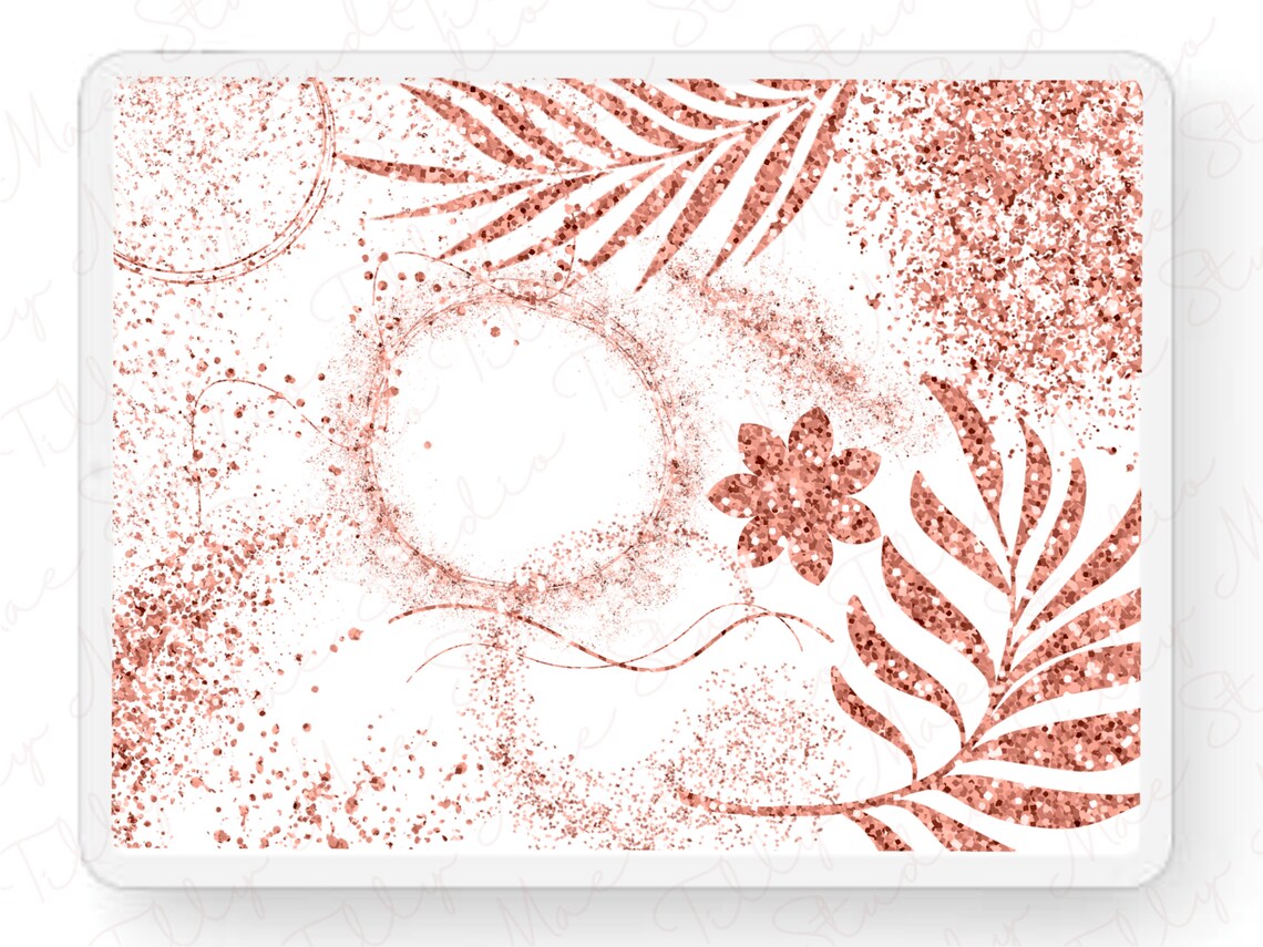 Confetti Clipart Glitter Border PNG Glitter Overlay Rose - Etsy