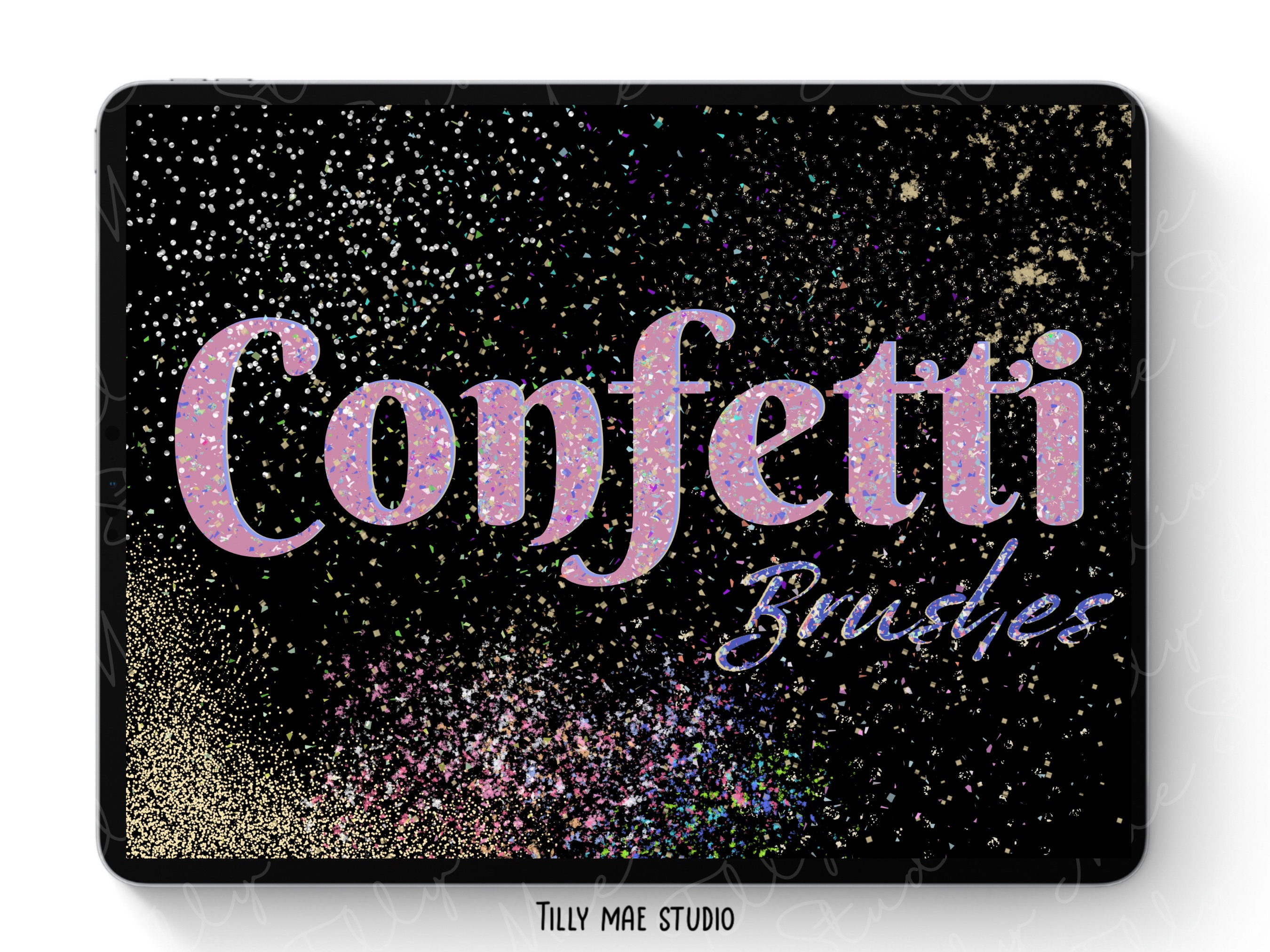 15 Confetti Procreate Brushes Confetti Rainbow Procreate Brush Set Confetti Brushes Procreate ...