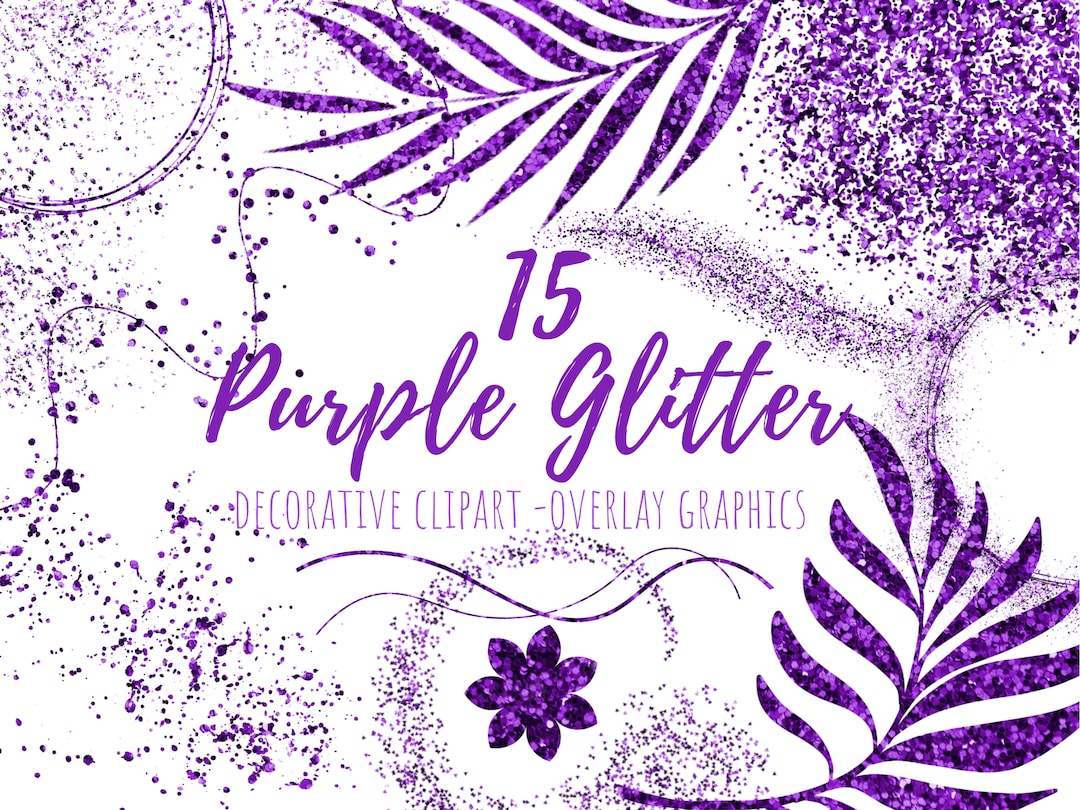 Purple Confetti Clipart Glitter Clipart Png Glitter Overlay Purple Clip ...