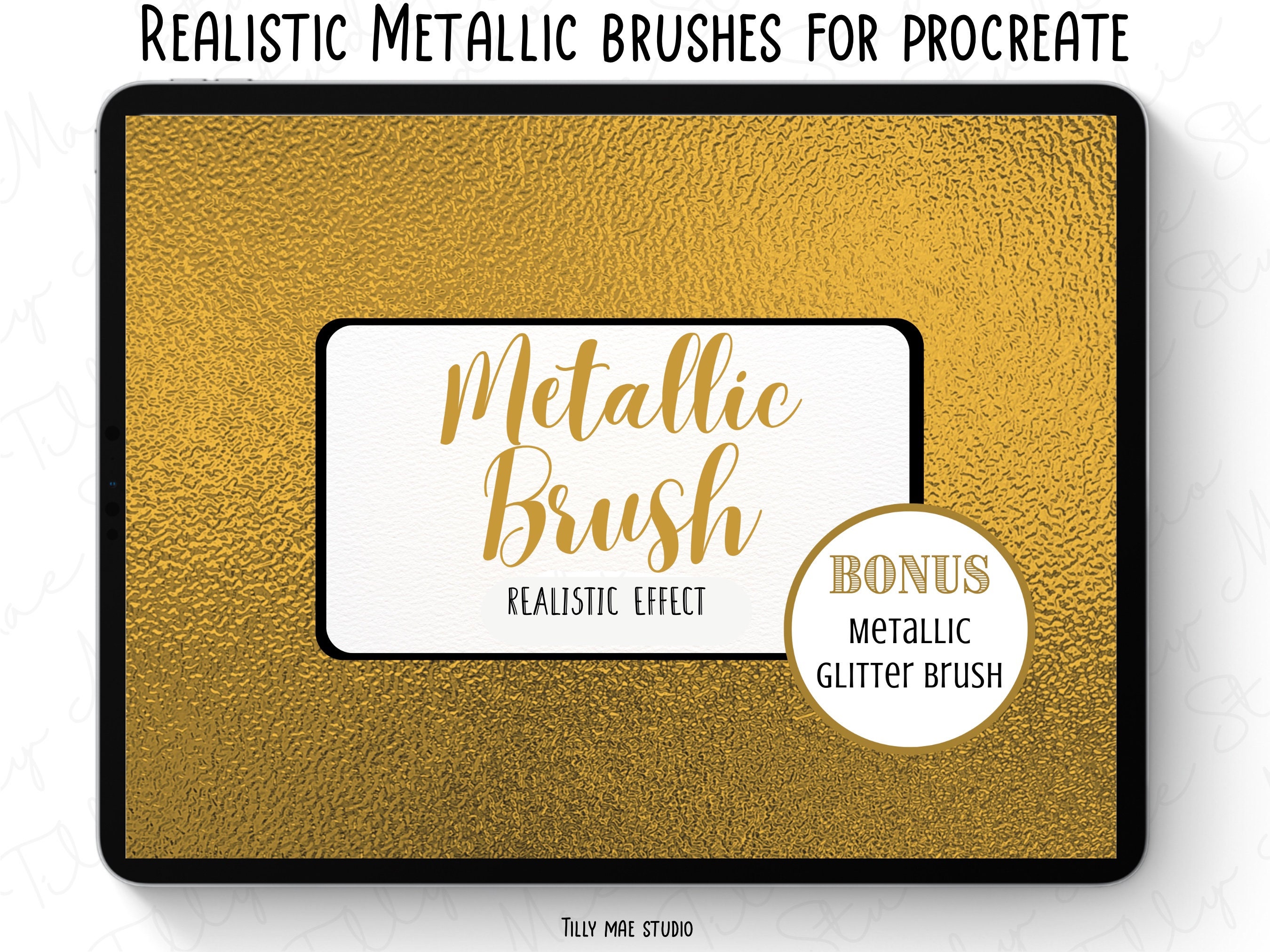 Metallic Procreate Brush Procreate Brushes Metallic Brush - Etsy